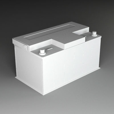 car battery 3d model