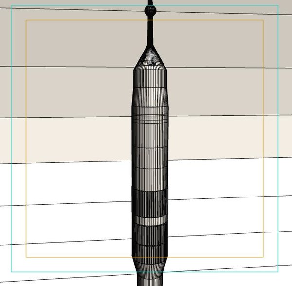 3d model ares rocket