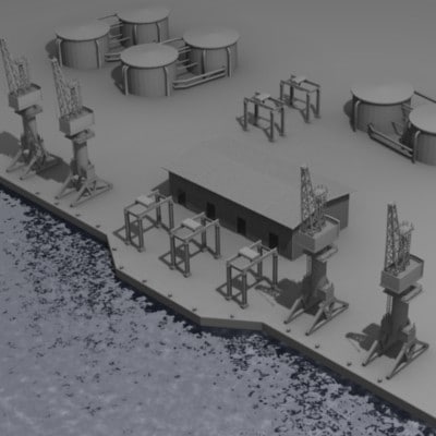 港3Dモデル - TurboSquid 419010