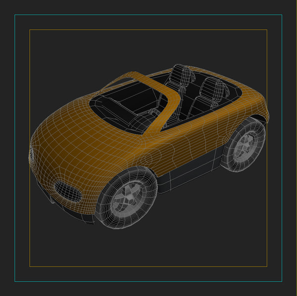 3d toy car model