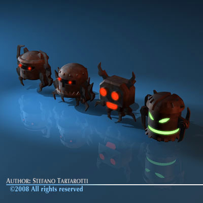 3d model enemy robots