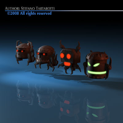 3d model enemy robots