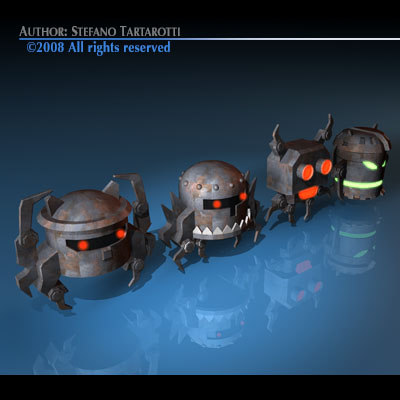 3d model enemy robots