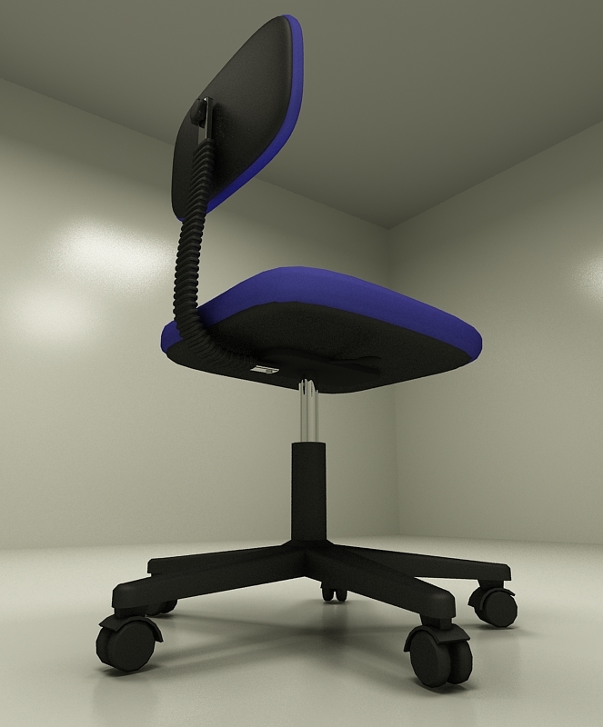simple office chair 3d max
