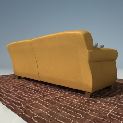 maya leather couch