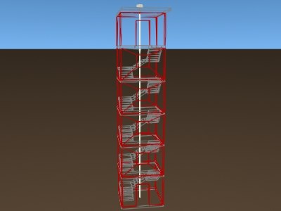 3d model tower drill
