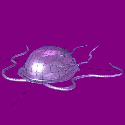 3d model protozoa girdia