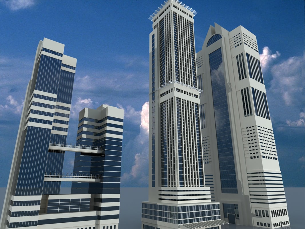 3d model buildings skyscraper