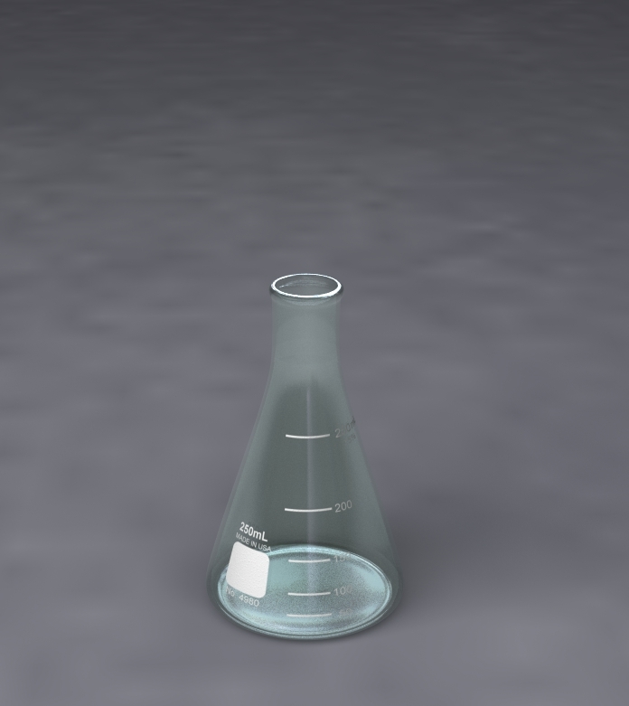 erlenmeyer flasks - 100ml 3d model