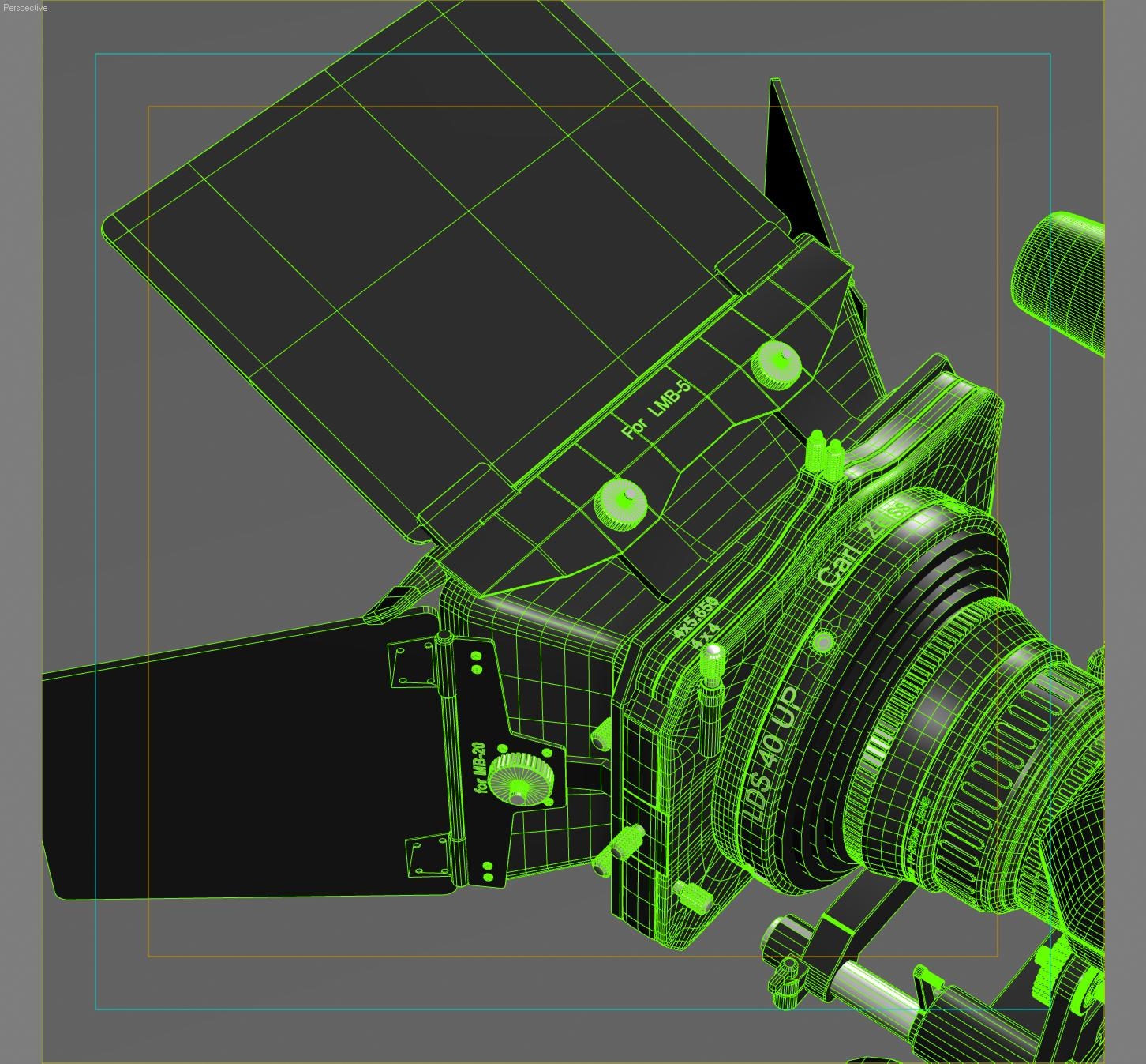 jvc gy-hd110u hdv camcorder 3d model