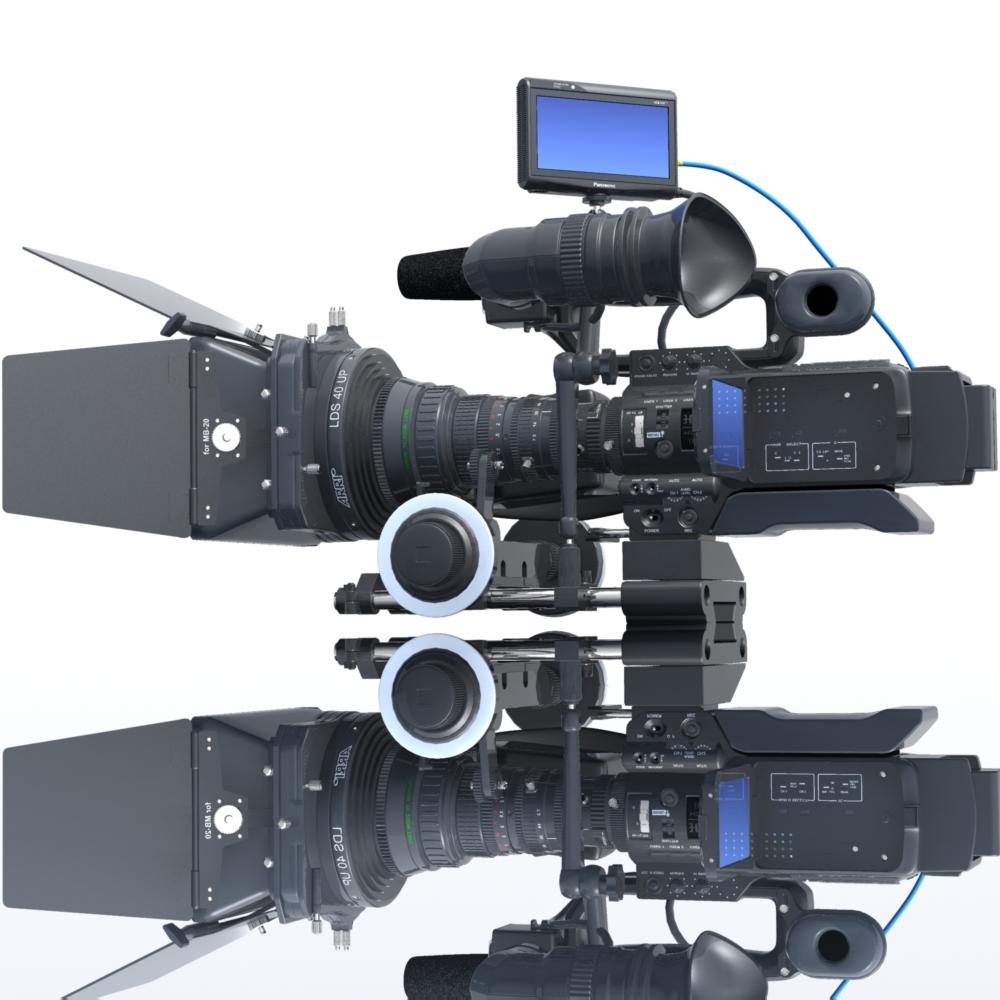 jvc gy-hd110u hdv camcorder 3d model