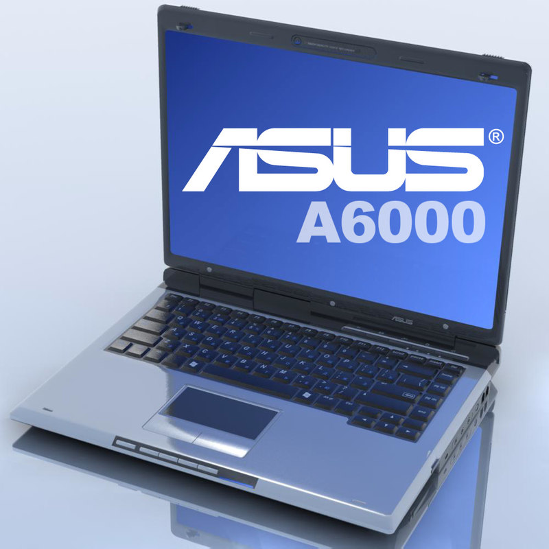 3d model notebook asus a6000 laptop