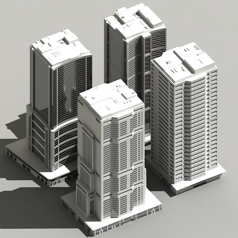 3d model building skyscraper