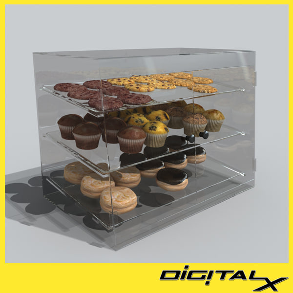 pastry case 3d model