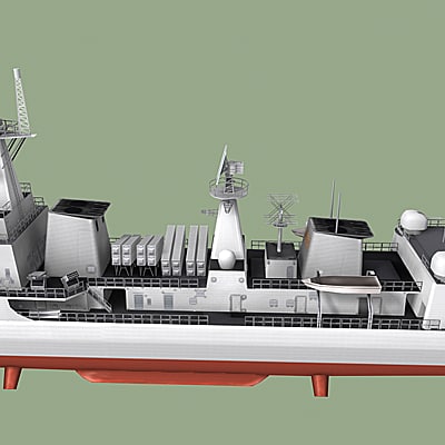 type 051b luhai class 3d model