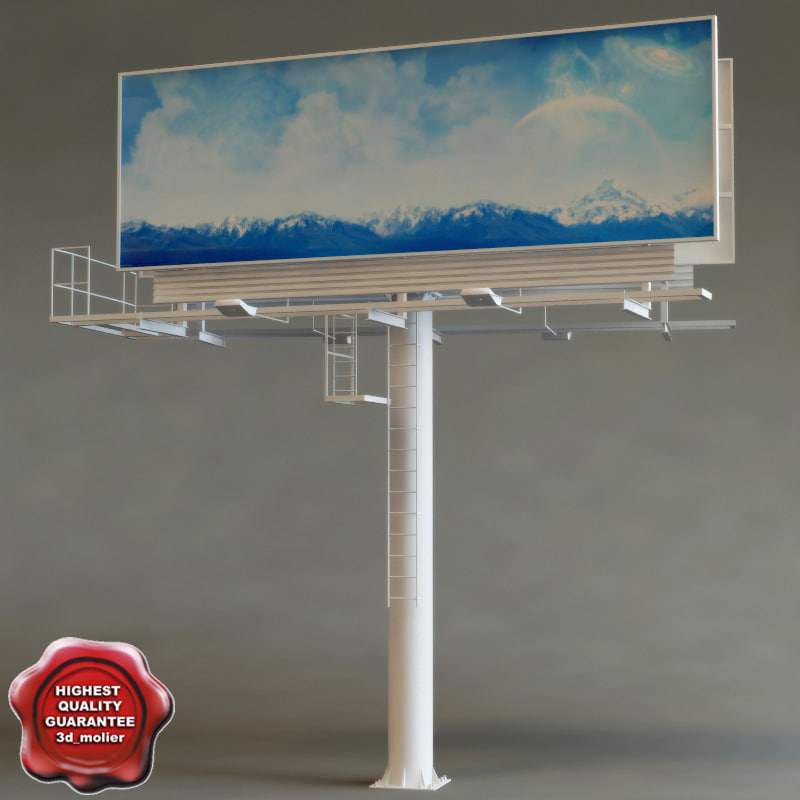 3d model of billboard v4