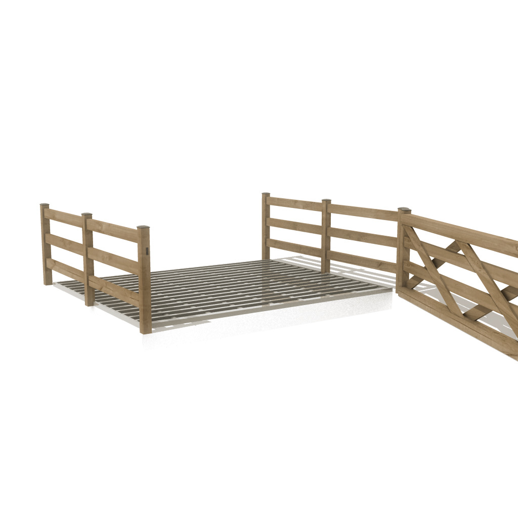 3d cattle grid model