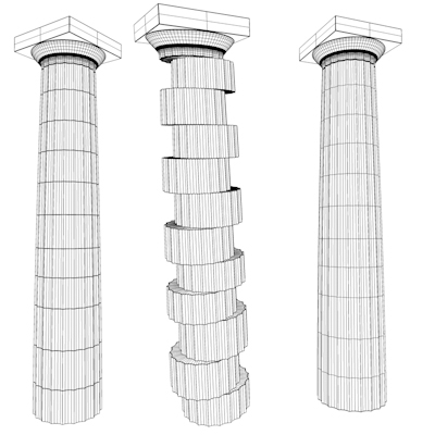 Coluna dórica grega Modelo 3D - TurboSquid 421914