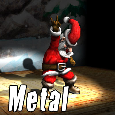 santa claus dancing disco 3d model