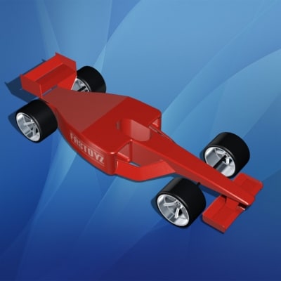 3d model toy formula 1 race car