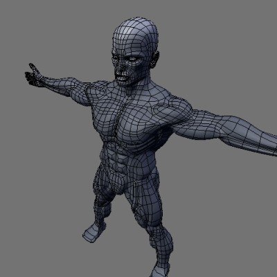 maya muscular male