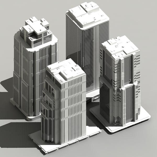 3d skyscraper sky scraper model