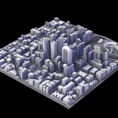 3ds max city rammed earth