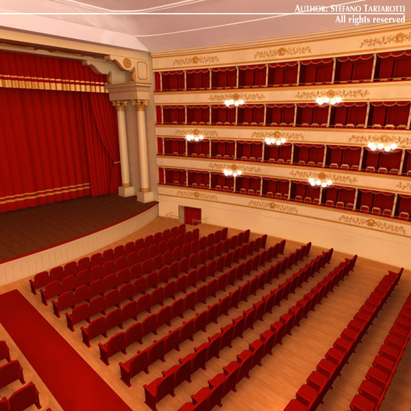 classical theatre 3d model
