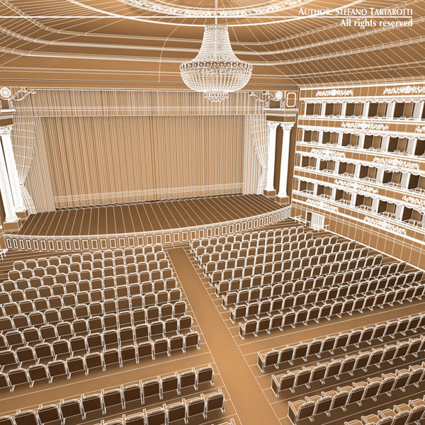 classical theatre 3d model