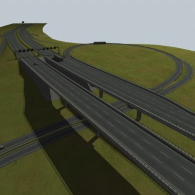 Highway Interchange 3D Models for Download | TurboSquid