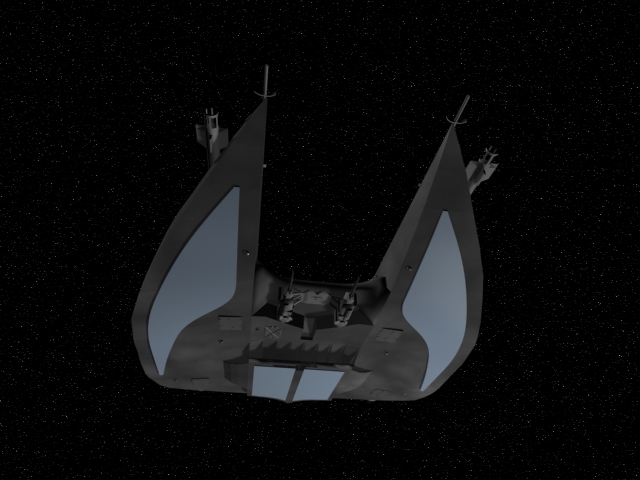 3d model c-wing starfighter