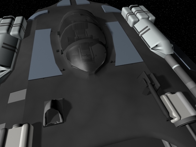 3d model c-wing starfighter