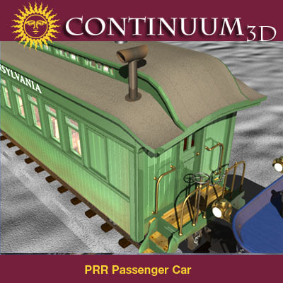 prr passenger car 3d model