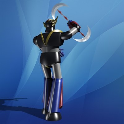 toy robot warrior 3d model