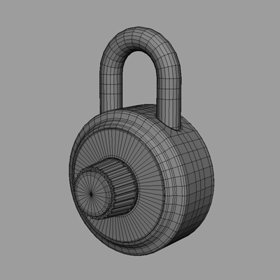 combination lock 3d model