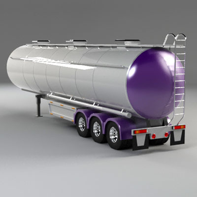 3d model semi truck