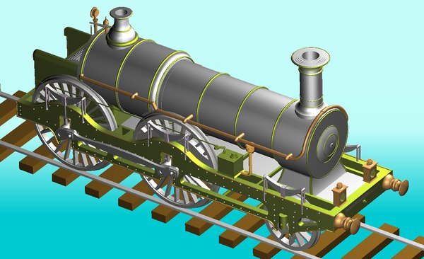 Locomotive AutoCAD drawing Models for Download | TurboSquid