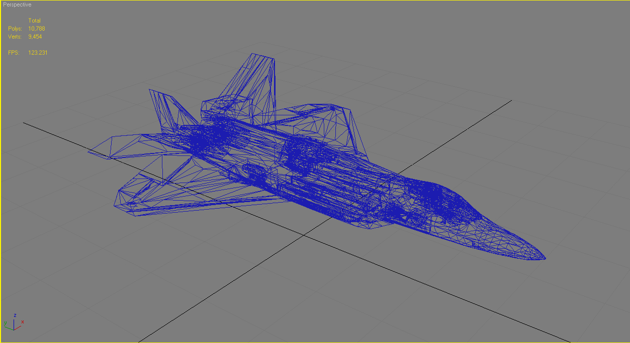 f-22 polygons fighter 3ds