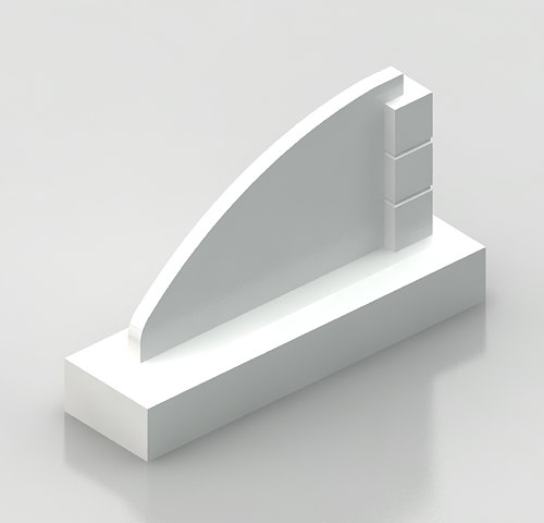 3d monument sign model