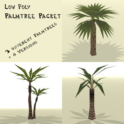 modelo 3d Paquete Palmtree - TurboSquid 424608