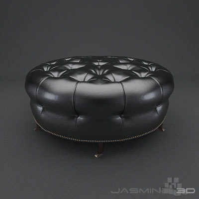 3d ottoman chair classic model