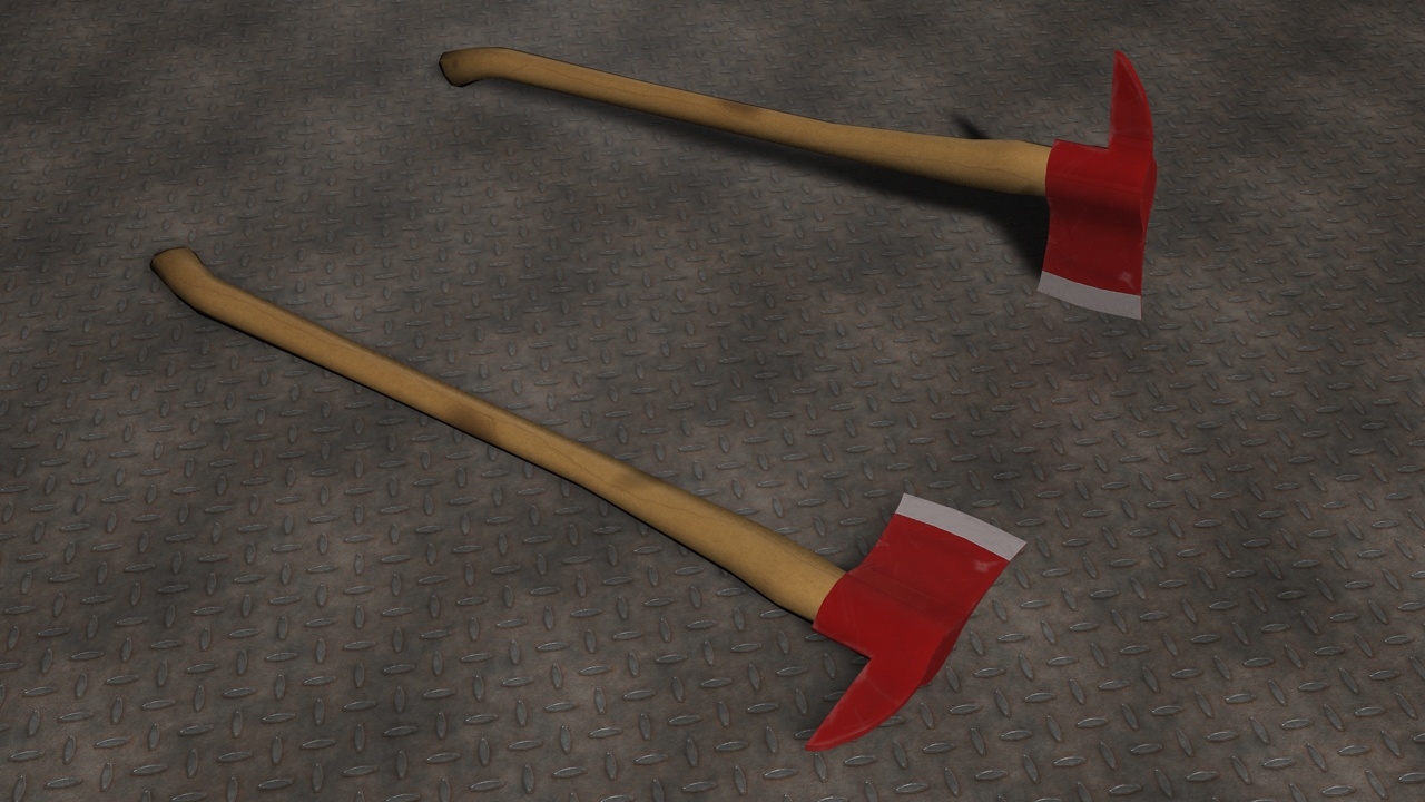 3d model axe emergency weapon