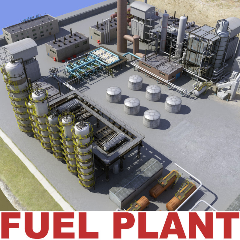 3d model fuel plant