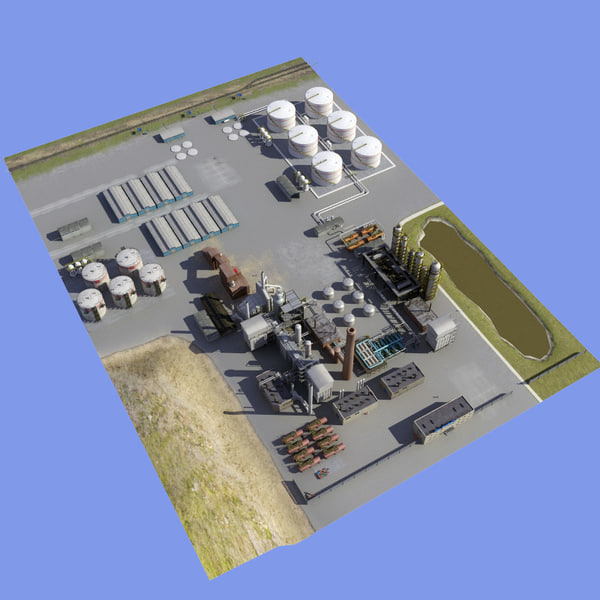 3d model fuel plant