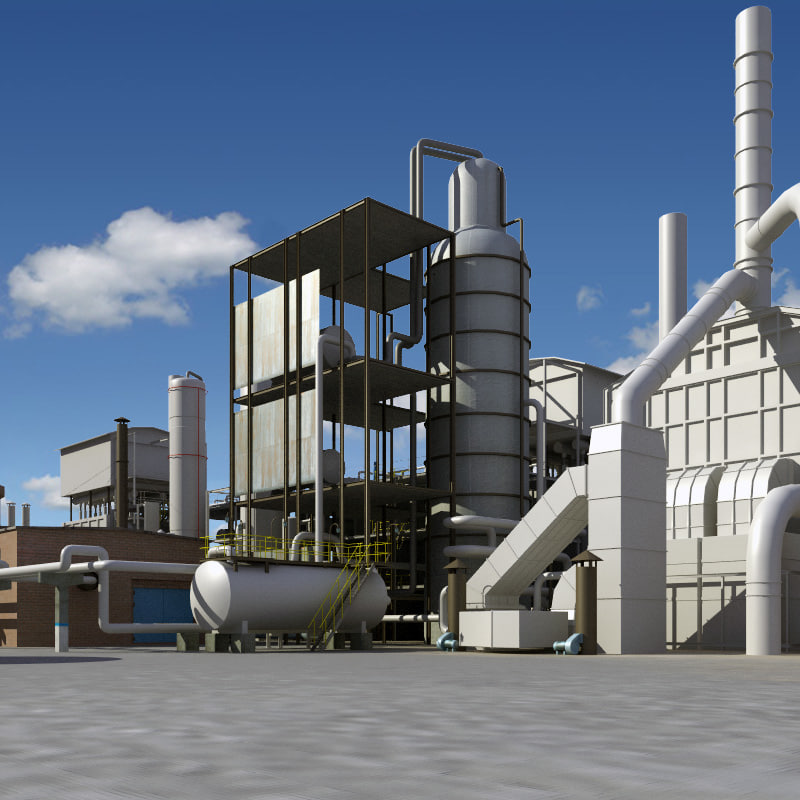 3d model fuel plant