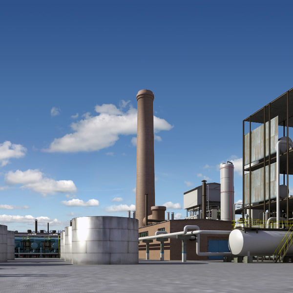 3d model fuel plant