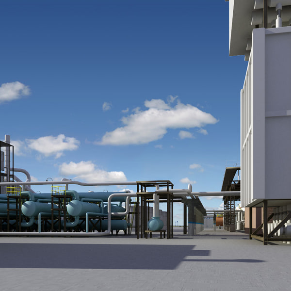 3d model fuel plant