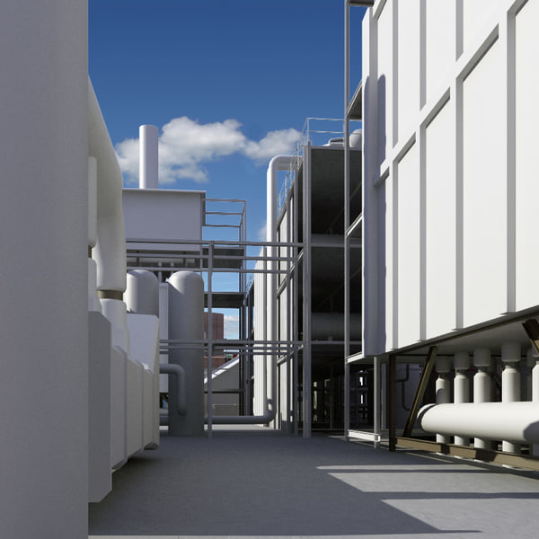 3d model fuel plant