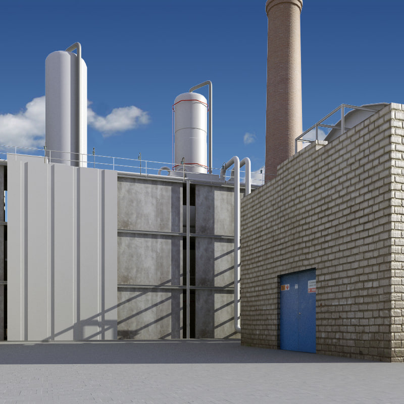 3d model fuel plant