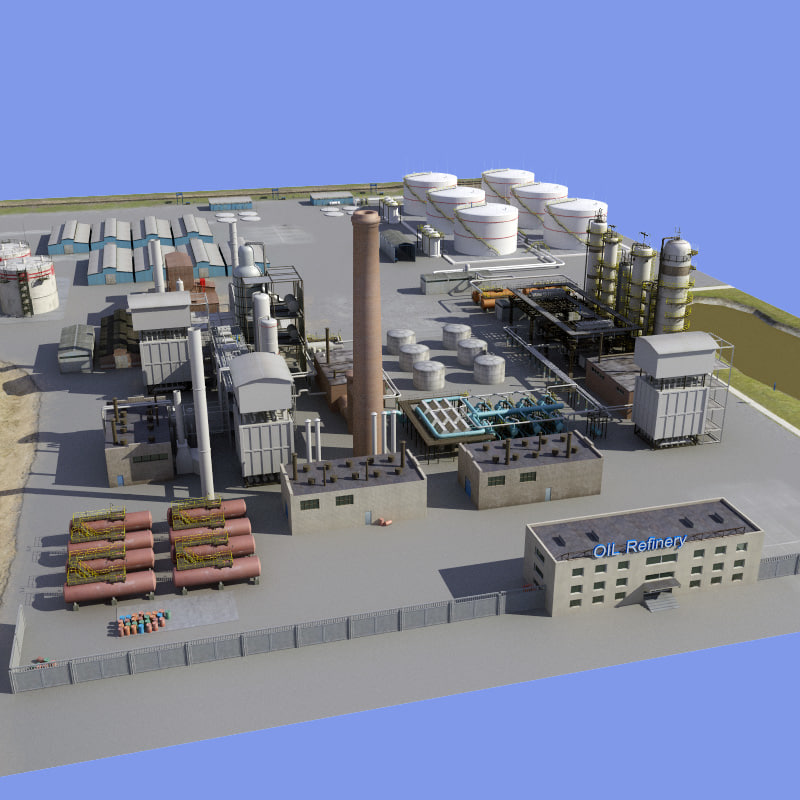 3d model fuel plant